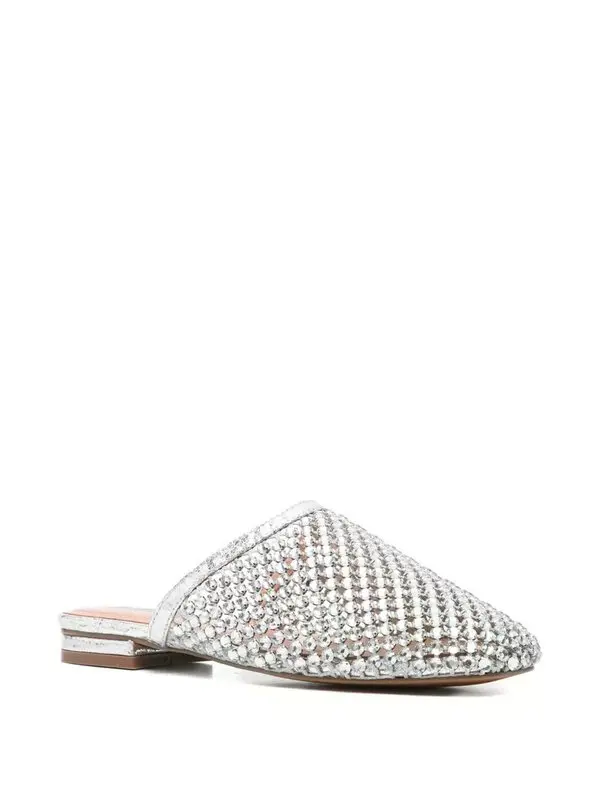 BIBI LOU Jay Crystal-embellished Mesh Mules
