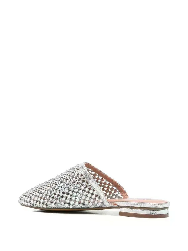 BIBI LOU Jay Crystal-embellished Mesh Mules