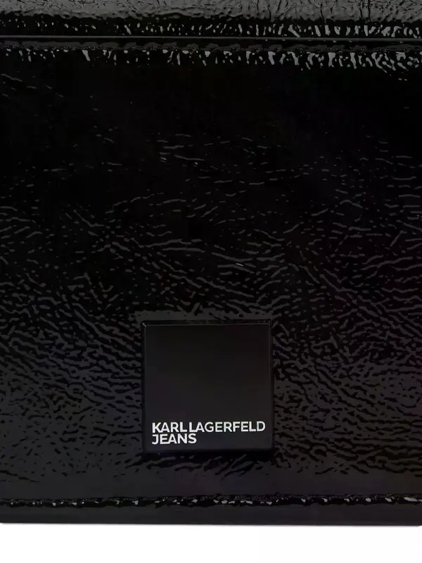 Karl Lagerfeld Mini Logo-detail Glossy Tote Bag