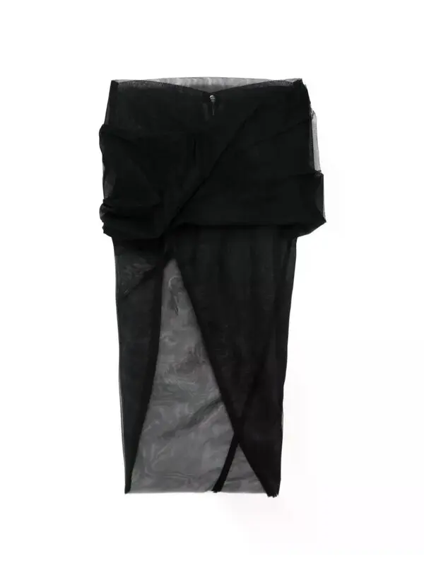 Rick Owens Zip-fastening Asymmetric Skirt - Black