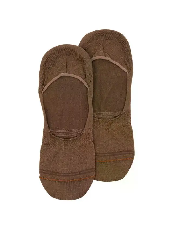 Zegna Pure Freshness Invisible Socks - Brown