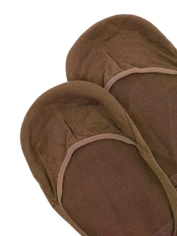 Zegna Pure Freshness Invisible Socks - Brown