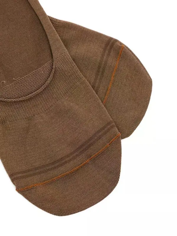 Zegna Pure Freshness Invisible Socks - Brown