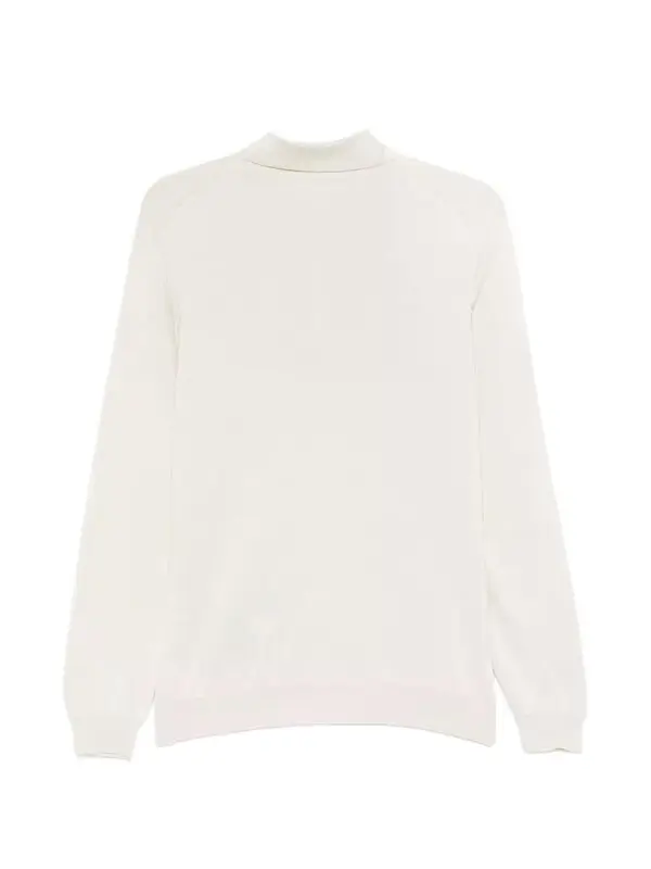 ZANONE Long-sleeve Polo Shirt - Neutrals