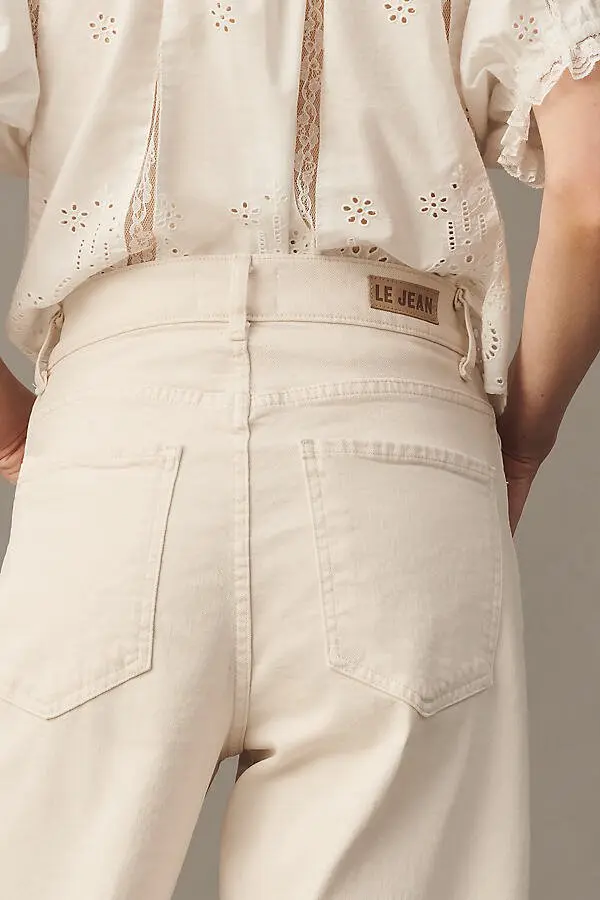 LE JEAN Petite Column Jeans - Bone