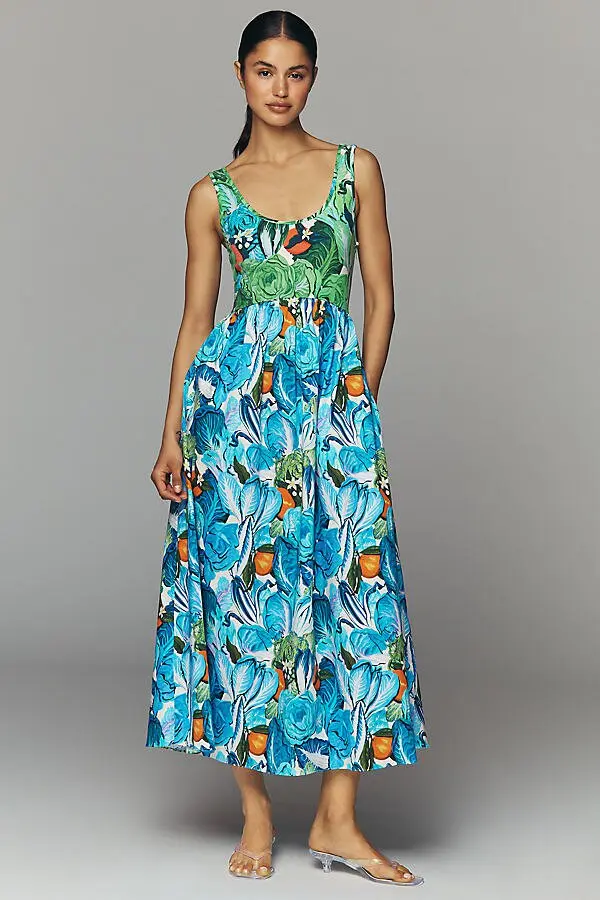 RACHEL ANTONOFF Aubrey Maxi Dress - Radicchio Citrus