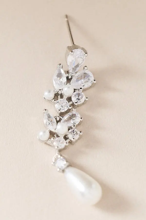 VIESTE ROSA Crystal And Pearl Drop Earrings