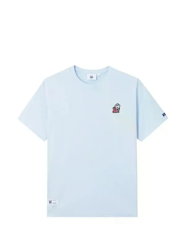 CHOCOOLATE Bear-appliqué Cotton T-shirt - Blue