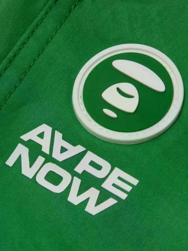 AAPE BY *A BATHING APE Logo-print Drawstring Shorts - Green