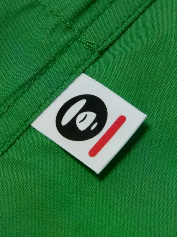 AAPE BY *A BATHING APE Logo-print Drawstring Shorts - Green