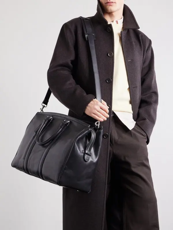 Officine Creative Quentin 009 Leather Weekend Bag - Black