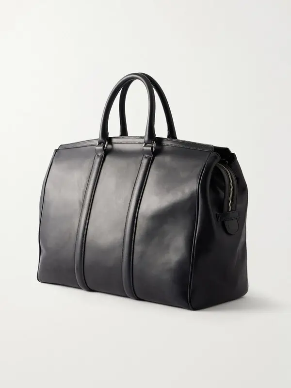 Officine Creative Quentin 009 Leather Weekend Bag - Black