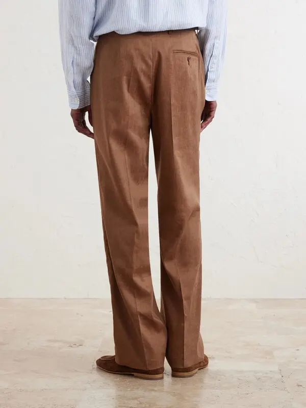 Frescobol Carioca Affonso Pleated Straight-leg Suit Trousers