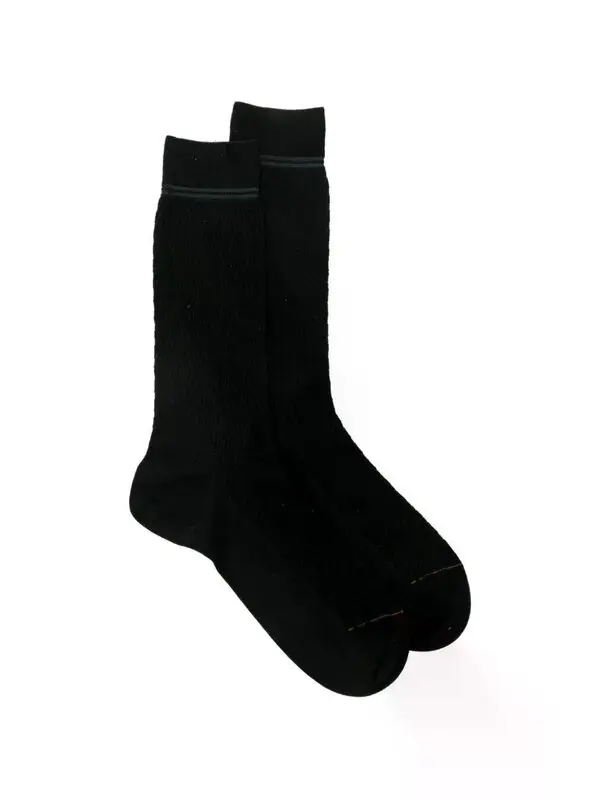 Zegna Texture First Socks - Black