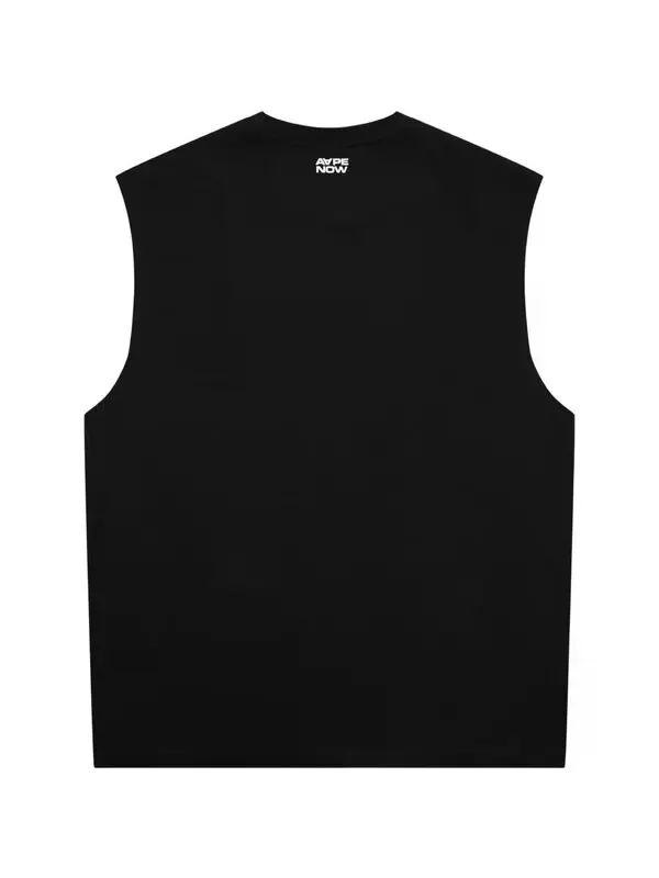 AAPE BY *A BATHING APE Logo-patch Tank Top - Black