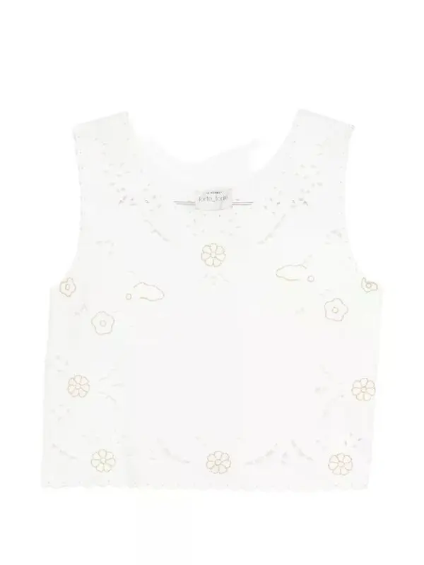 FORTE_FORTE Broderie-anglaise Blouse - White