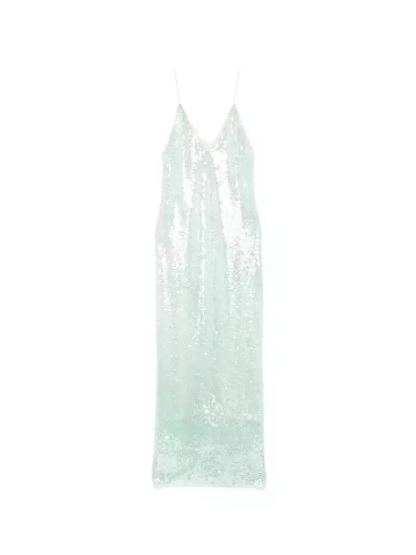 FORTE_FORTE Sequin-embellished Maxi Dress - Green