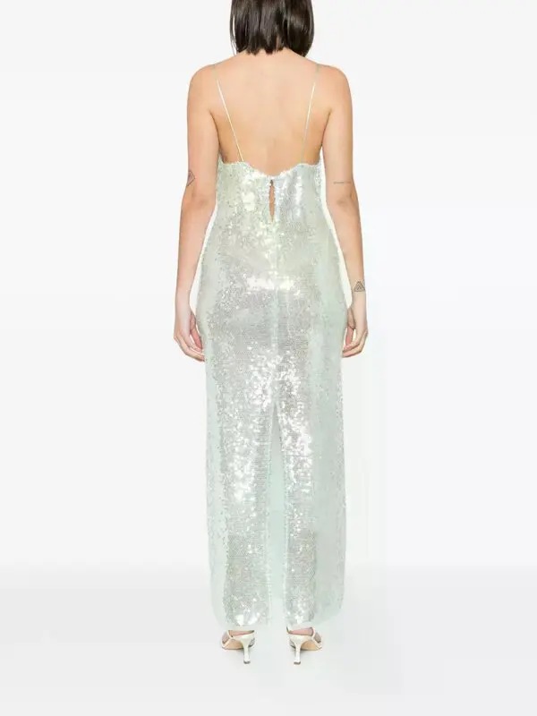 FORTE_FORTE Sequin-embellished Maxi Dress - Green
