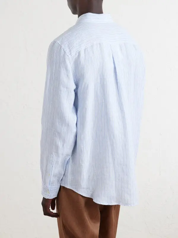 Frescobol Carioca Striped Linen Shirt