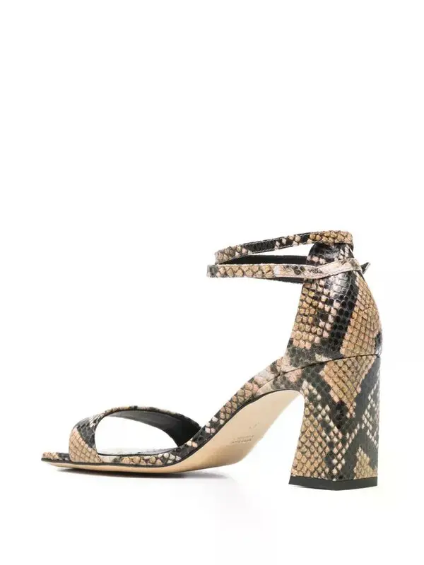 THE SELLER Snakeskin-effect Sandals