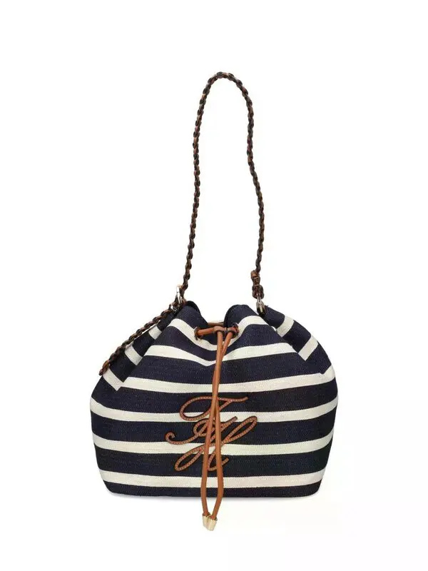 Tommy Hilfiger Striped Braided-strap Shoulder Bag