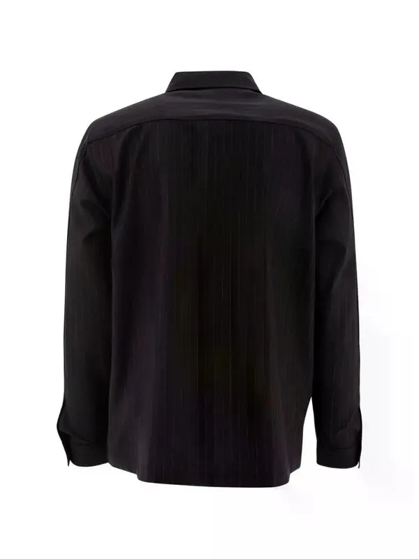 Nn07 Stripe-pattern Shirt Jacket
