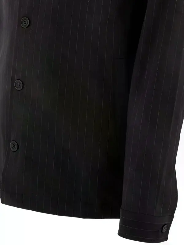 Nn07 Stripe-pattern Shirt Jacket