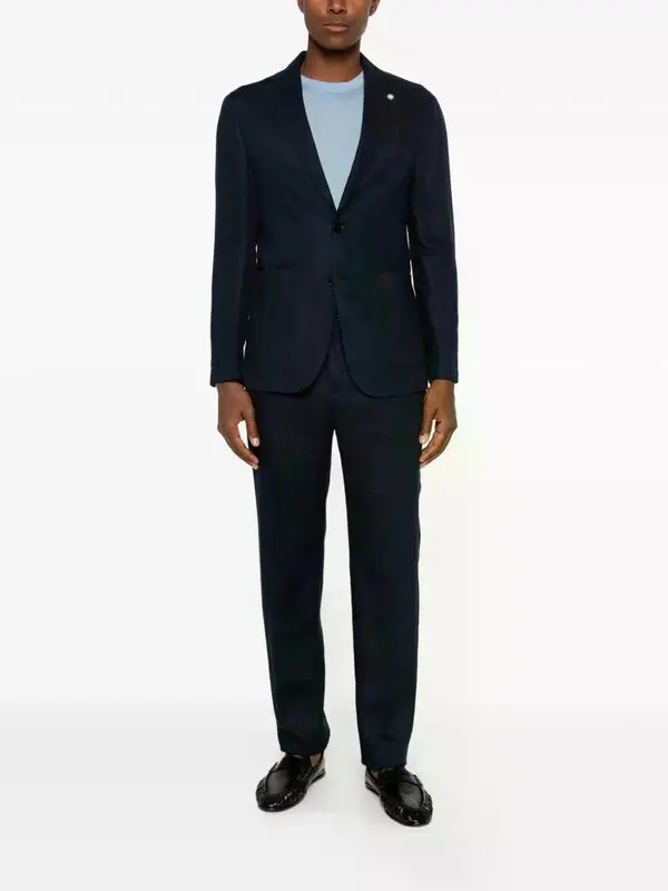 MANUEL RITZ Single-breasted Blazer - Blue