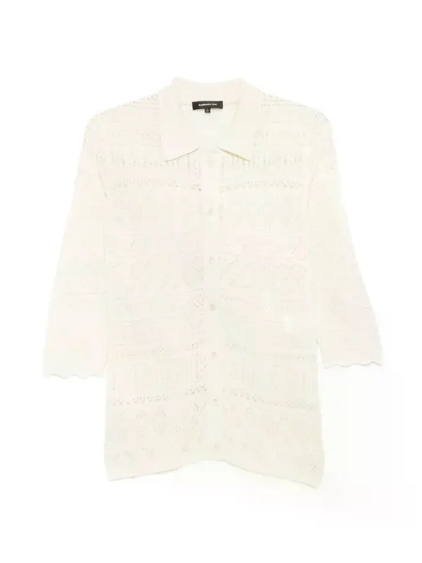 Barbara Bui Pointelle-knit Shirt