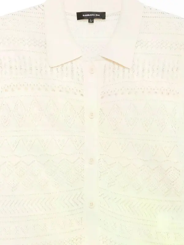 Barbara Bui Pointelle-knit Shirt