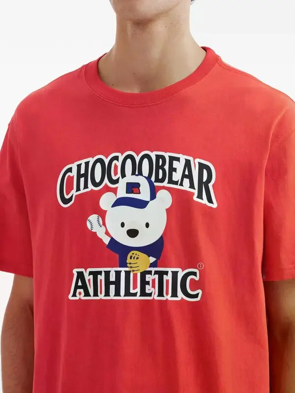 CHOCOOLATE Bear-print T-shirt - Red