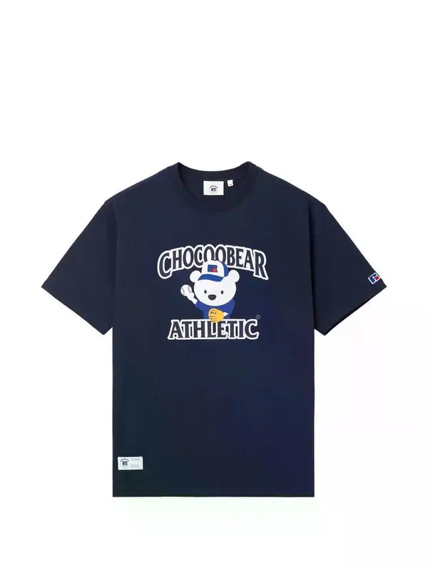 CHOCOOLATE Bear-print T-shirt - Blue