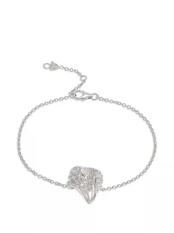 ANABELA CHAN White Petal 01 Diamond Bracelet - Silver