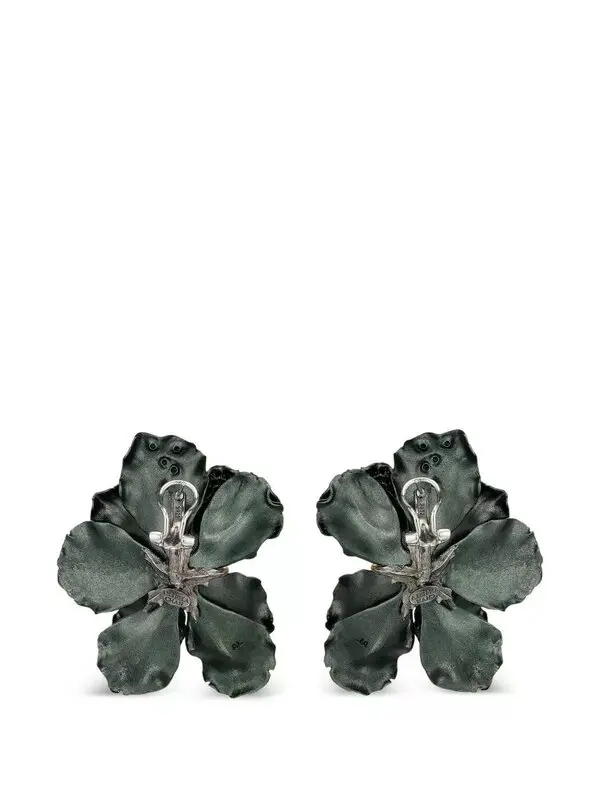 ANABELA CHAN Poppy Multi-stone Clip-on Earrings - Silver