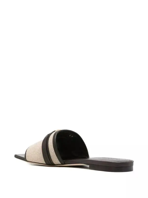 TOD'S T Timeless Leather-trimmed Sandals