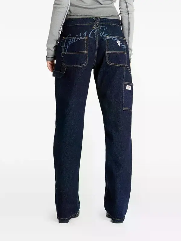 Guess Logo-embroidered Jeans