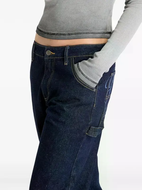 Guess Logo-embroidered Jeans