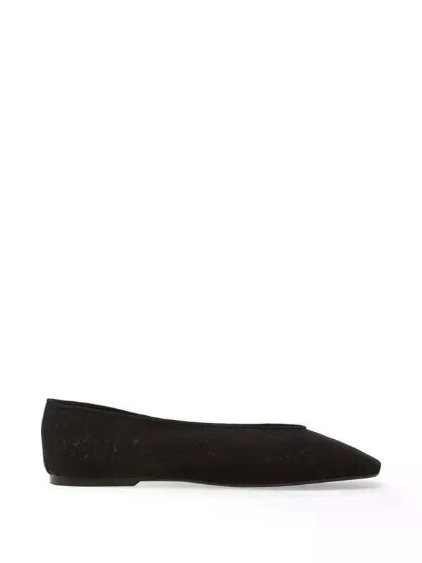 Calvin Klein Monogram-patterned Ballet Flats