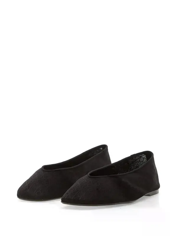 Calvin Klein Monogram-patterned Ballet Flats