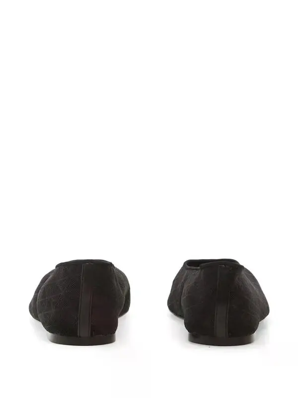 Calvin Klein Monogram-patterned Ballet Flats