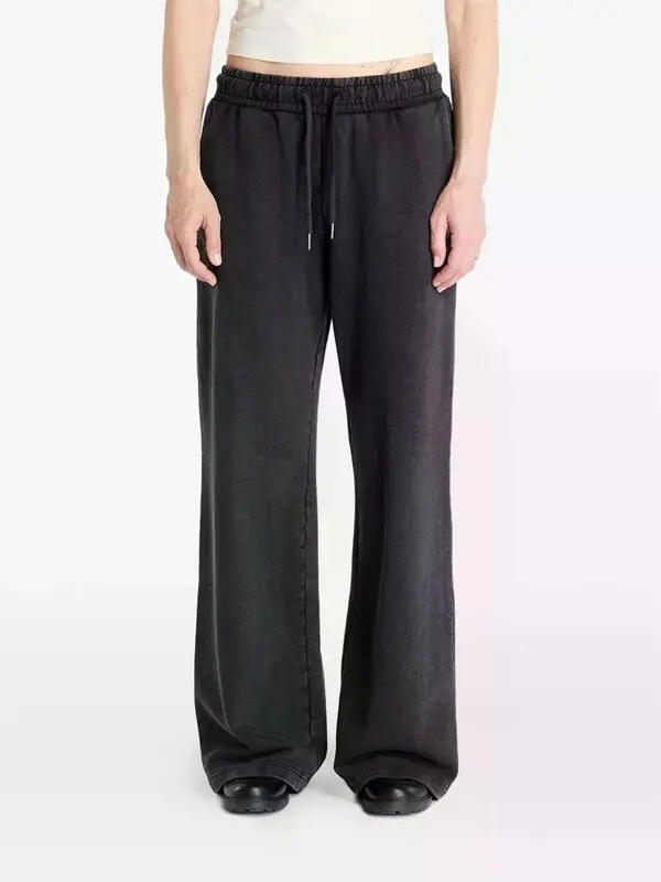 Guess Logo-patch Wide-leg Track Pants
