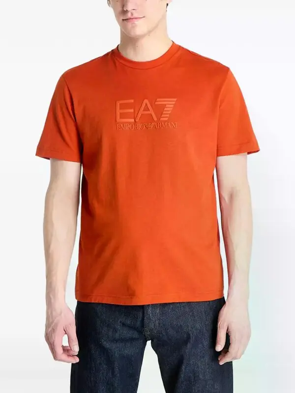 EA7 Embossed Logo T-shirt - Orange