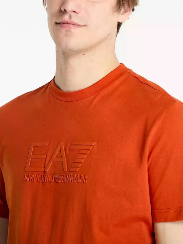 EA7 Embossed Logo T-shirt - Orange