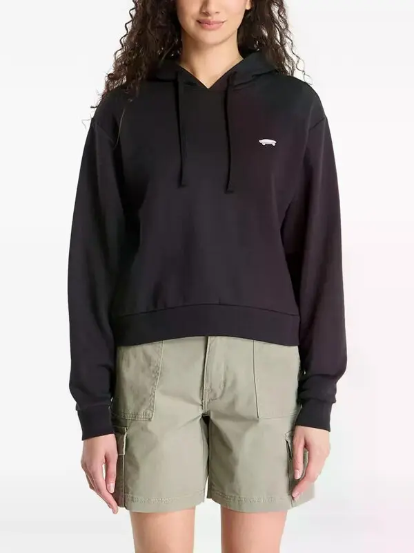 VANS Logo-patch Hoodie - Black