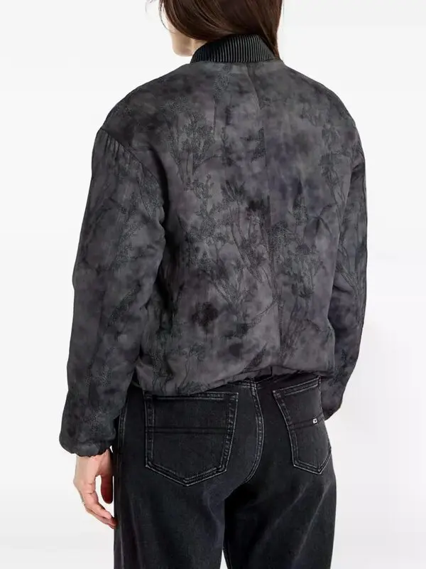 Desigual Floral-embroidered Tie-dye Jacket