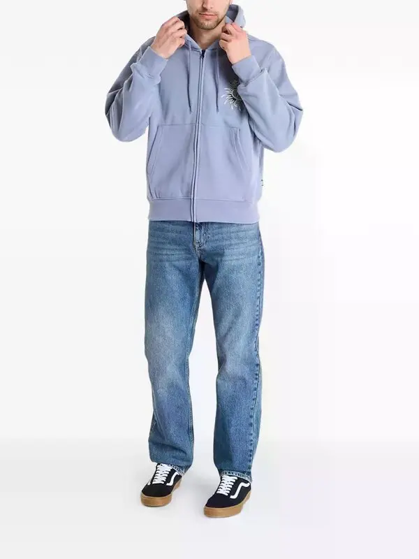 VANS Logo-print Zip-up Hoodie