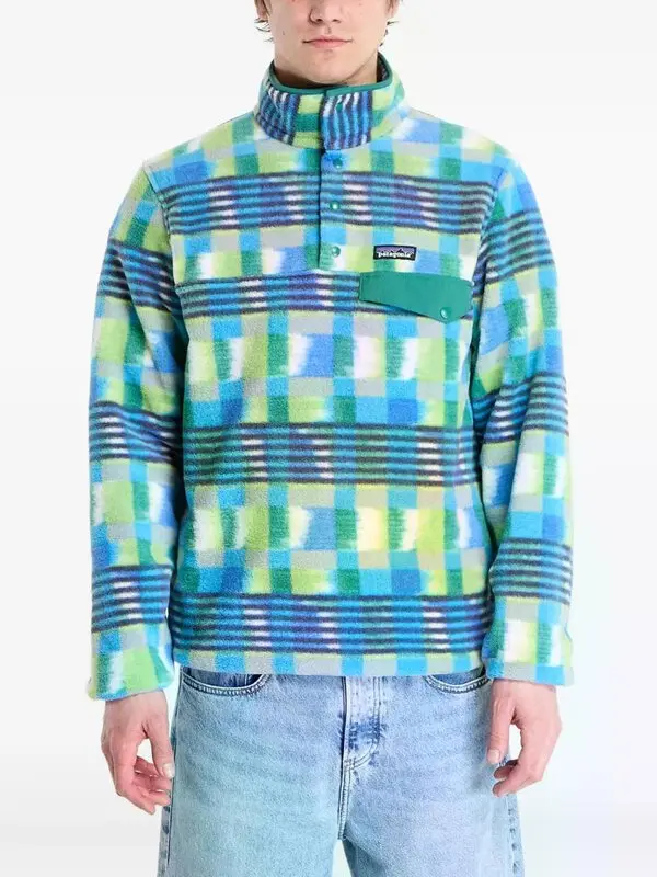 Patagonia Check-pattern Fleece Pullover