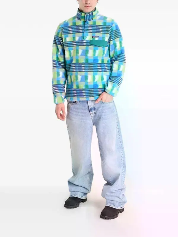 Patagonia Check-pattern Fleece Pullover
