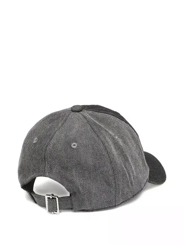 Karl Lagerfeld Logo-embroidered Denim Cap - Grey