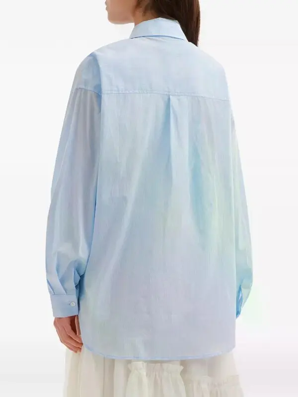B+AB Floral-appliqué Striped Shirt